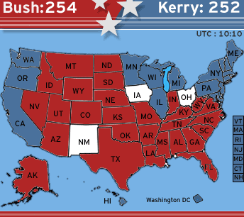 2004 Electoral College Map The Race To 270: The Electoral College And