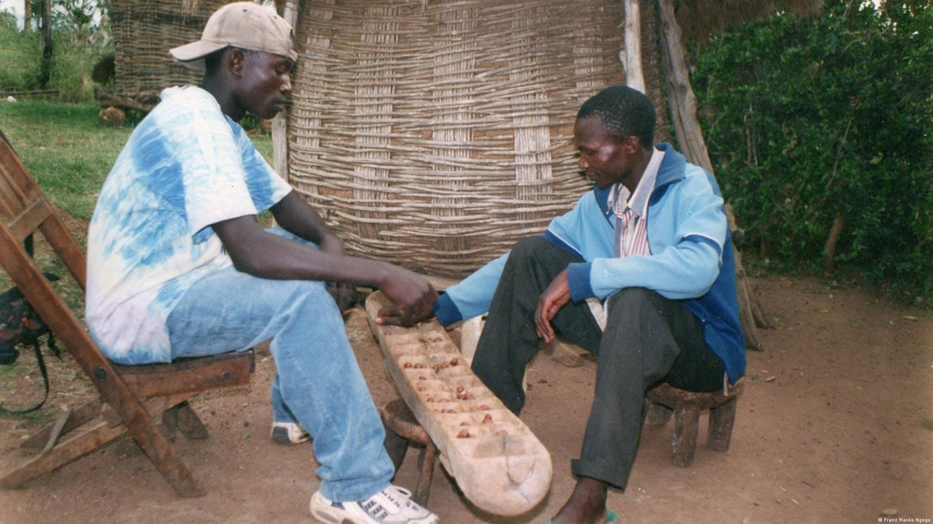 Traditional game of Bao in Tanzania