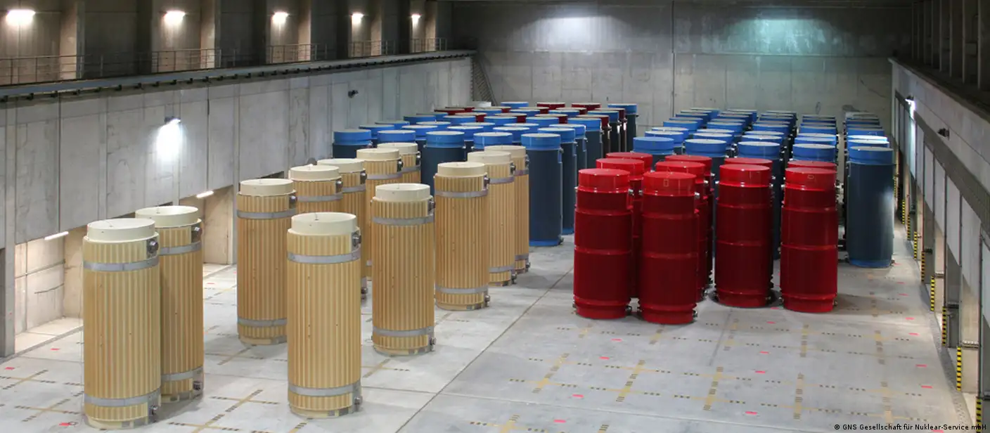 Nuclear Waste Storage Barrels High Level Nuclear Waste Storage