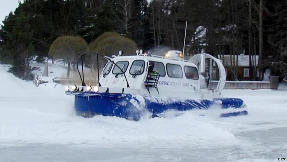 Hovercraft in Finland - Travelling over Ice on Cushions of Air – DW ...