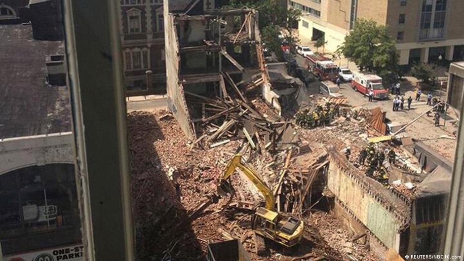 Derrumbe de edificio deja seis muertos en Filadelfia – DW – 06/06/2013