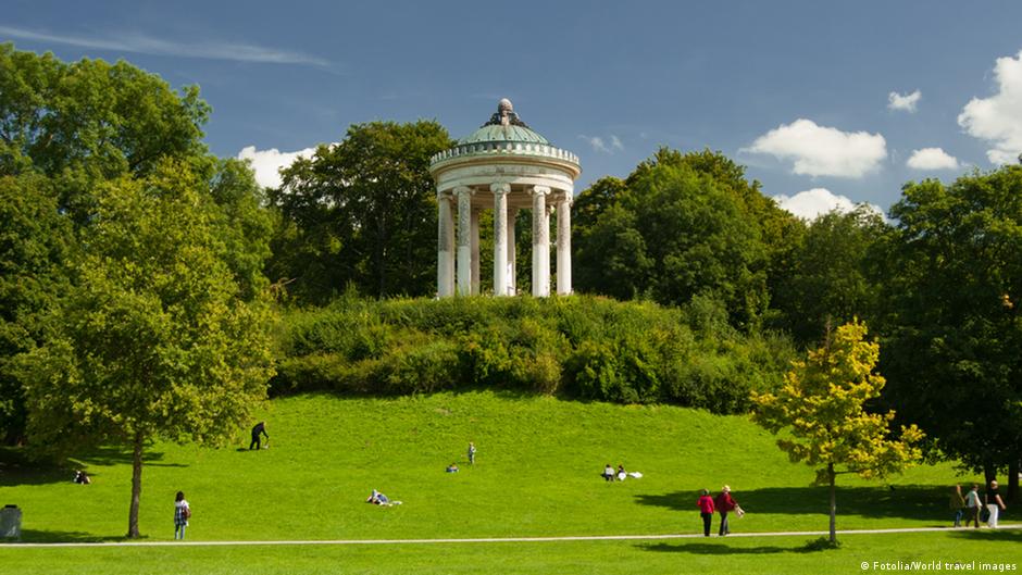 Temple in Munich's English Garden shines again