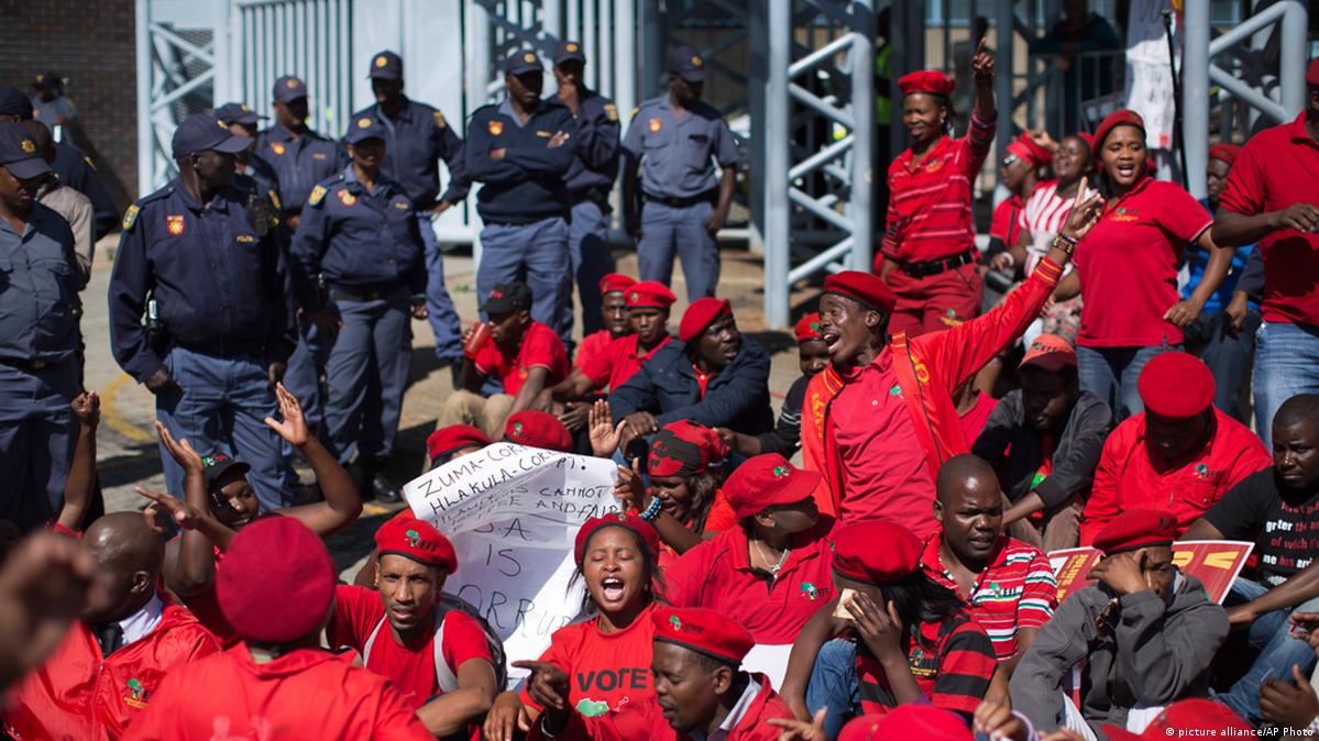 S.African troops deployed for state of nation address – DW – 02/09/2017