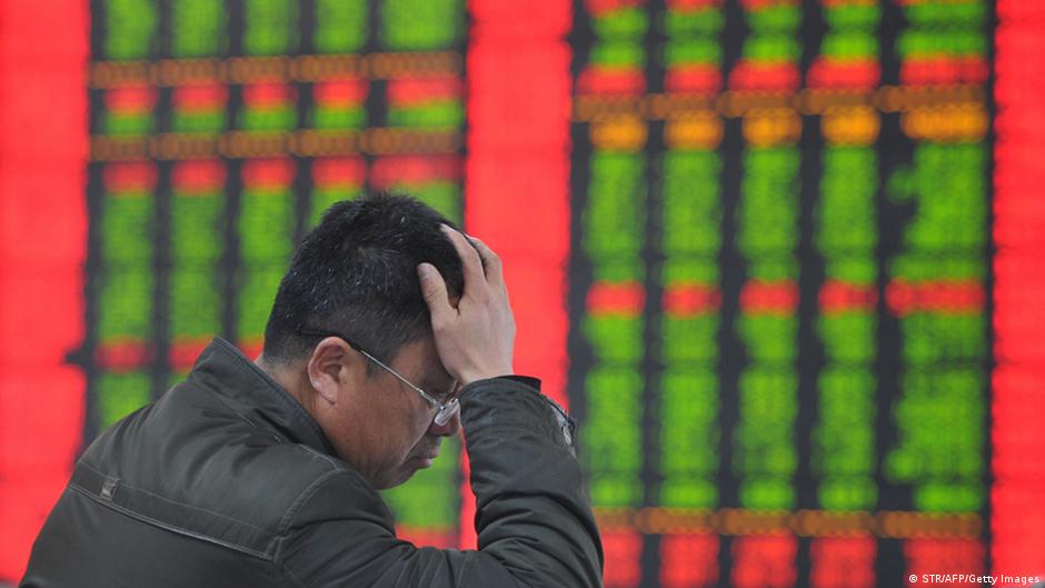 Tumbling stock market