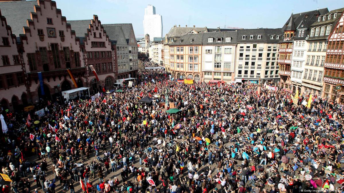 Peaceful rally begins in Frankfurt – DW – 03/18/2015