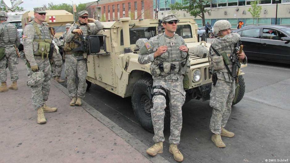 National Guard begins withdrawal from Baltimore – DW – 05/03/2015