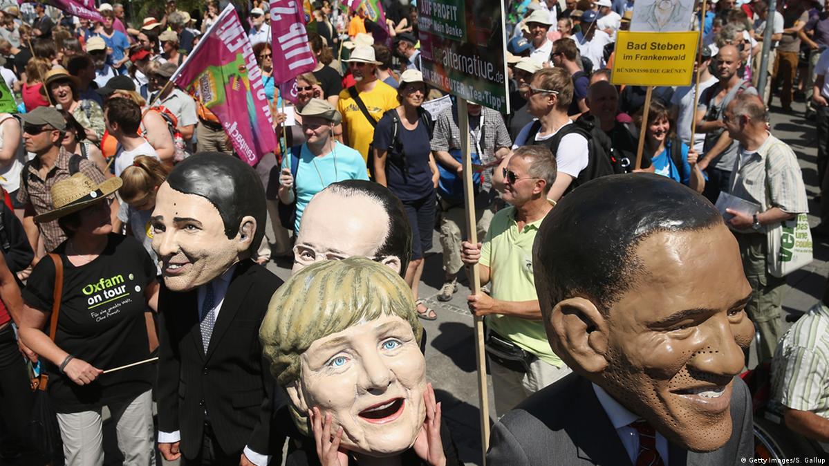 G7 protest in Munich hot, but not heated