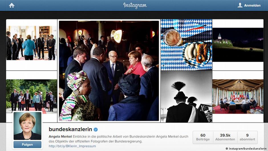 Merkel debuts on Instagram