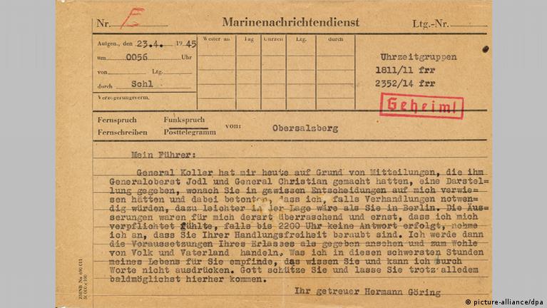 Nazi document sold – DW – 07/08/2015