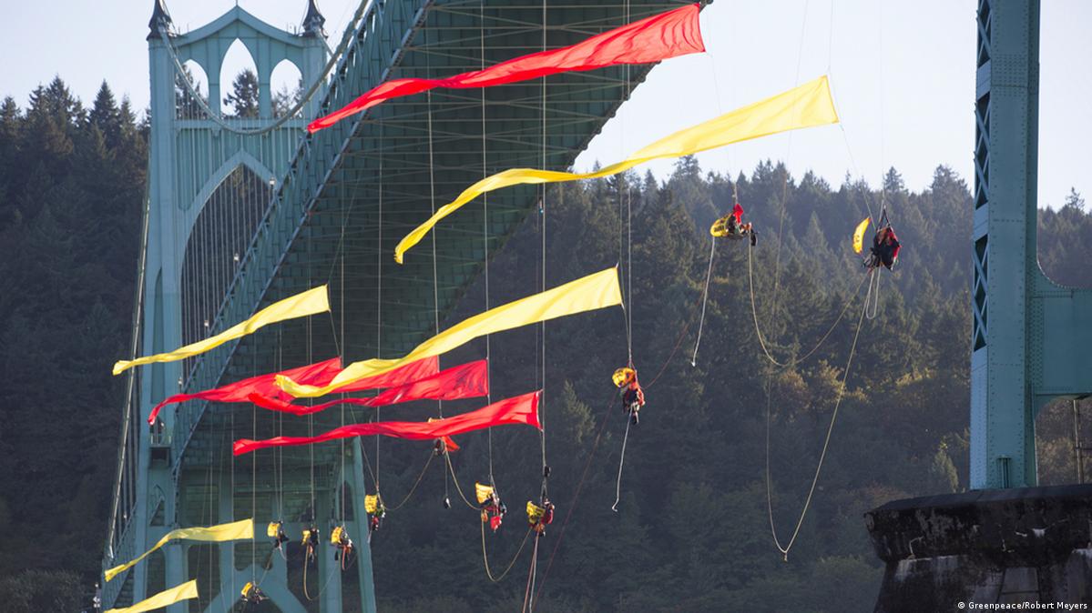 Greenpeace's unusual protest