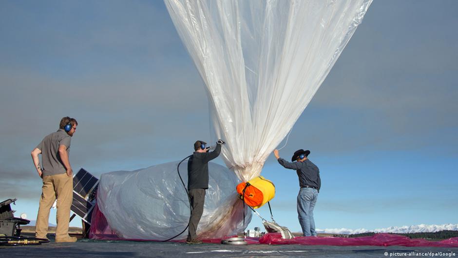 Google internet balloons set to fly – DW – 10/29/2015