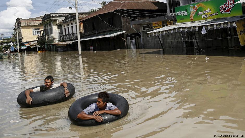 Aid pledged for flood-battered Myanmar – DW – 08/05/2015
