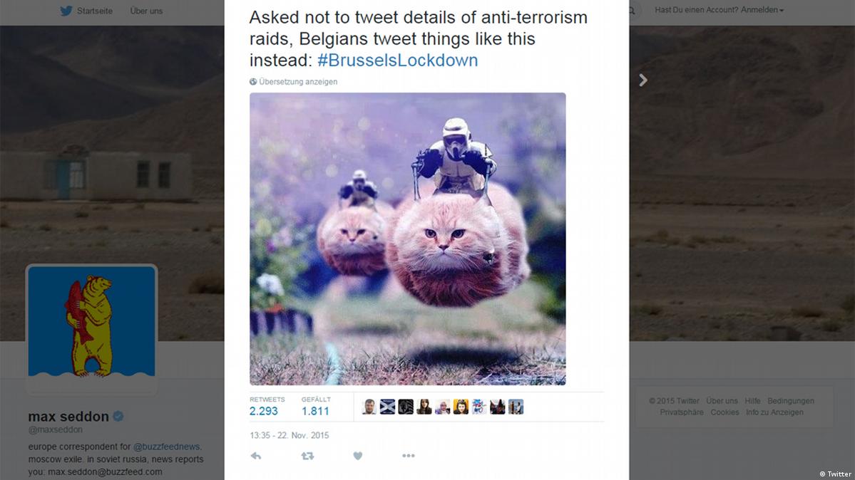 #BrusselsLockdown - When a hashtag is hijacked – DW – 11/23/2015