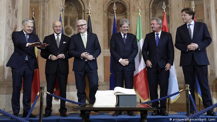 EU founding members meet in Rome to reinforce the need for unity | News ...