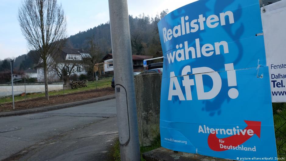 Right-wing magazine seen within German police van