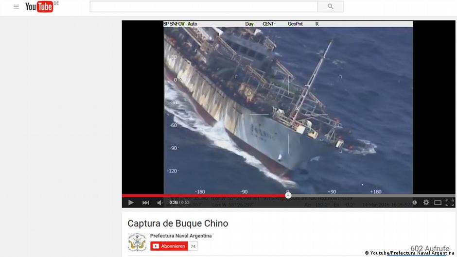 China: hundimiento de pesquero en Argentina fue "brutal" – DW – 17/03/2016