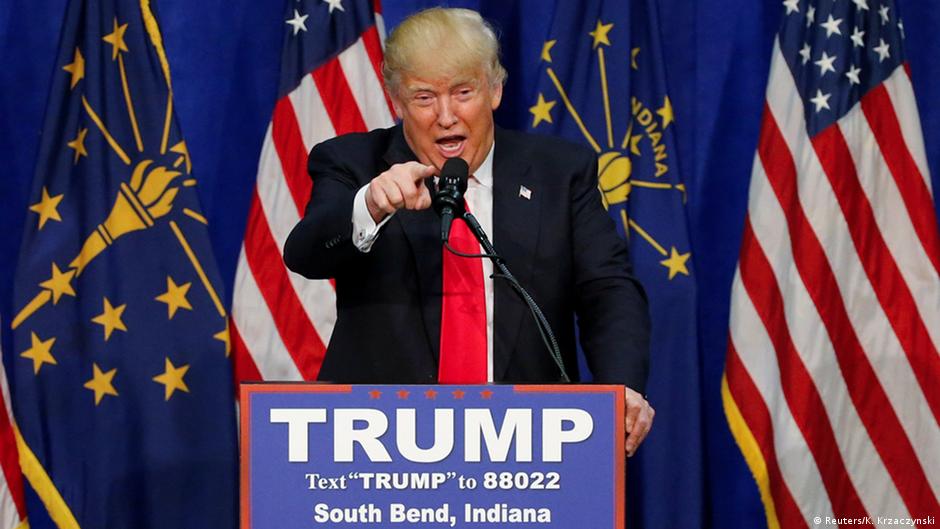 Trump projected to win Indiana primary – DW – 05/04/2016