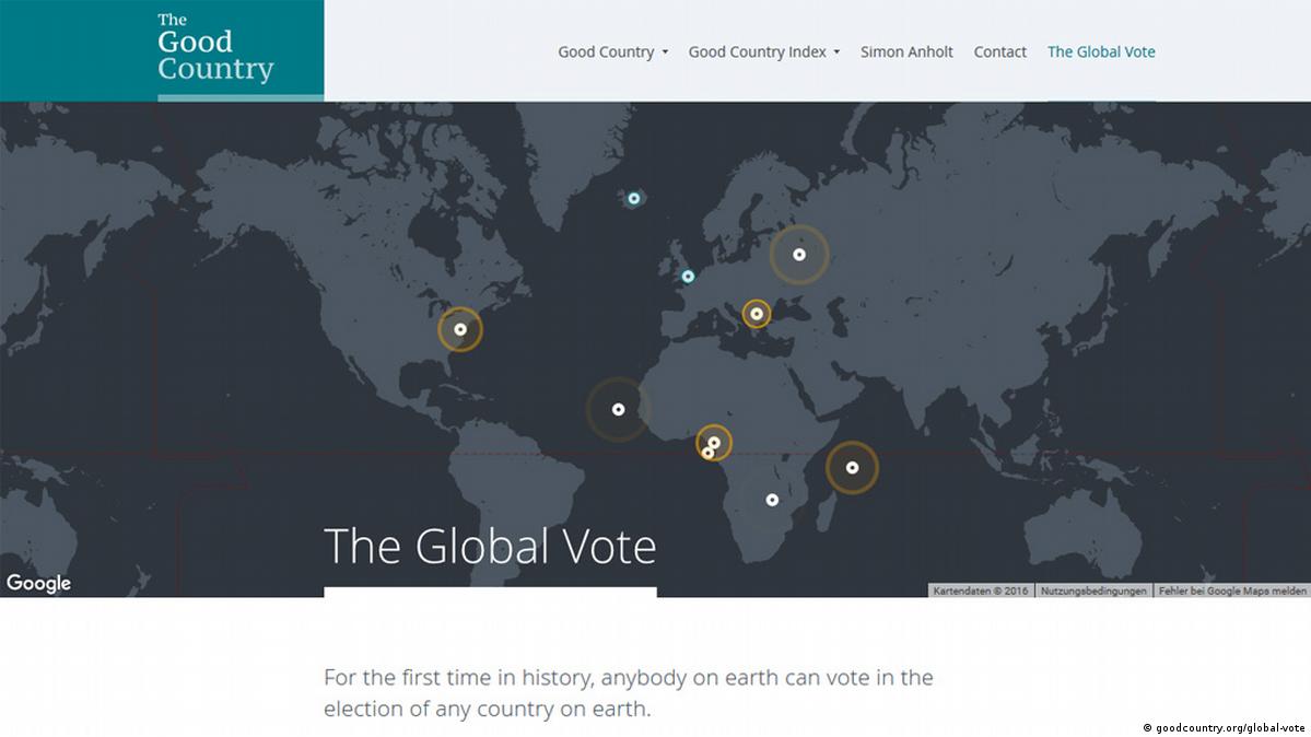 New web platform lets the global public cast symbolic votes