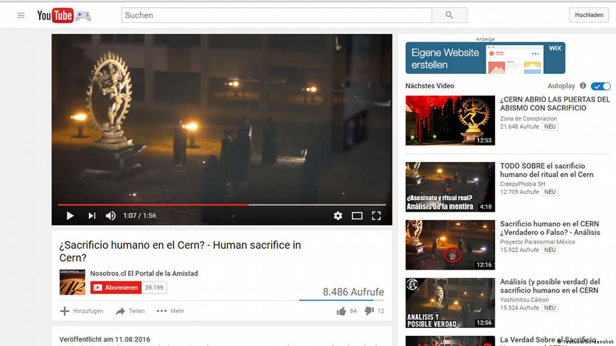 CERN looks into mock human sacrifice video