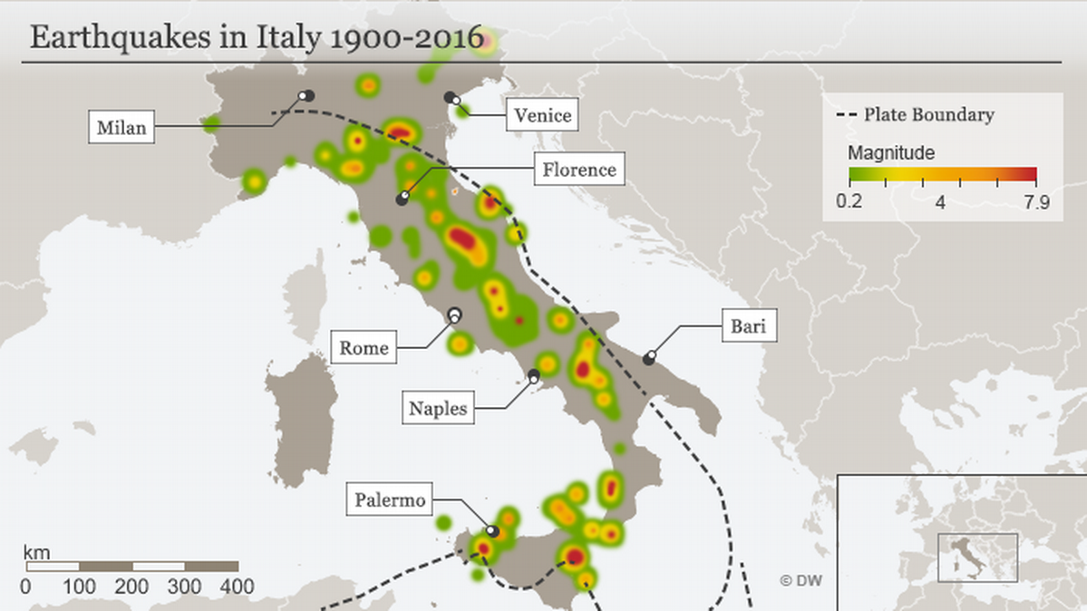 3 vital facts about Italy and earthquakes – DW – 08/25/2016