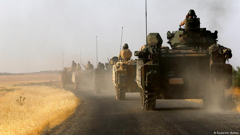 Turkish tanks hit Kurd-backed forces in Syria
