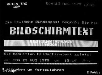 Die Bundespost beginnt am 2. September 1983 mit der bundesweiten Einführung von Bildschirmtext ...