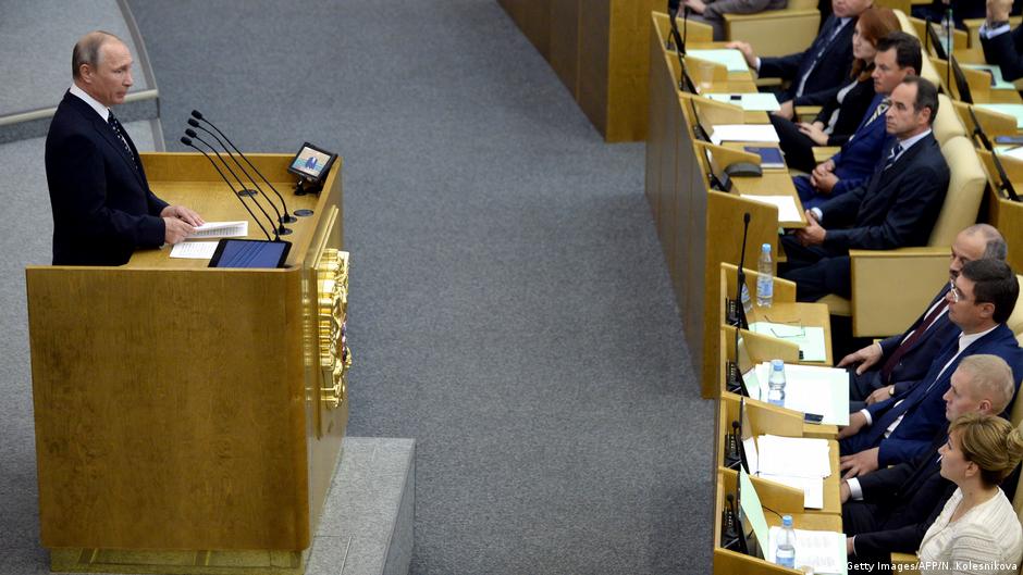 'Keep Russia strong,' Putin tells new Duma – DW – 10/05/2016