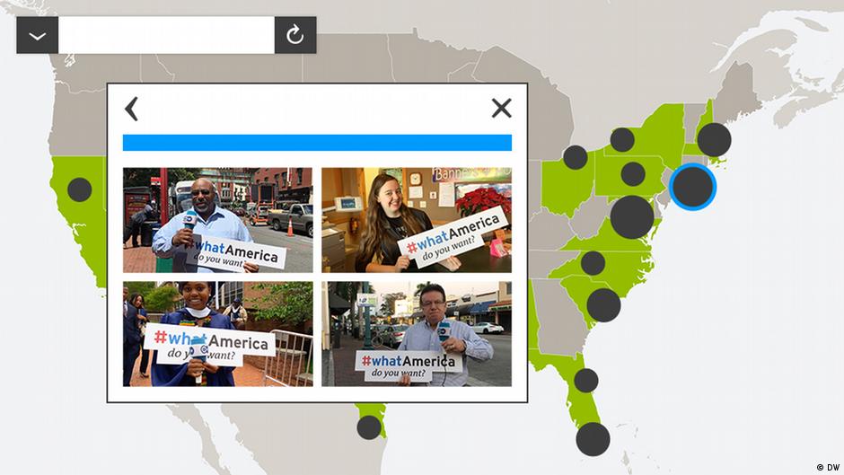 #WhatAmerica: DW launches global campaign and unique map – DW – 10/12/2016