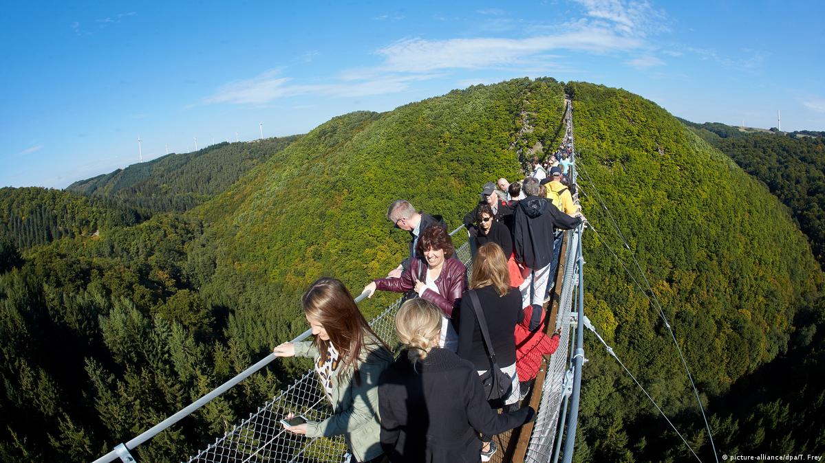 Germany's longest suspension bridge