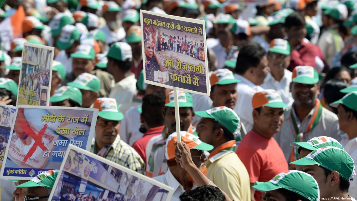 India protests against 'financial emergency'