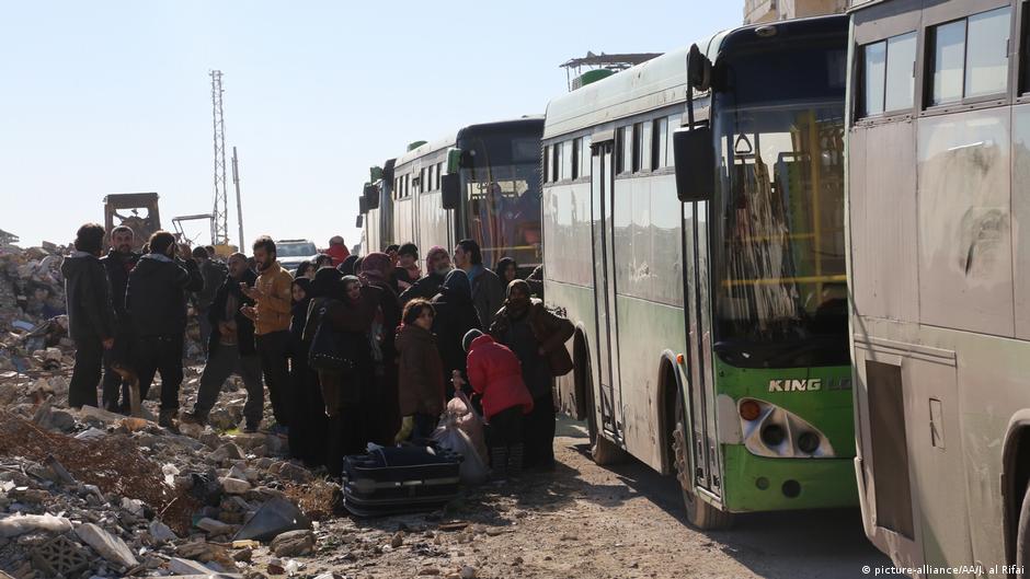 Buses enter Aleppo for new evacuation push – DW – 12/18/2016