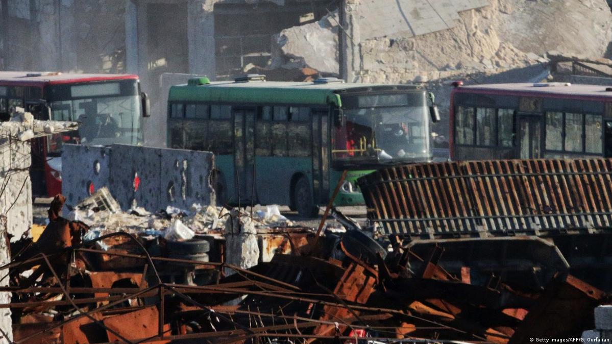 Evacuations from Aleppo resume