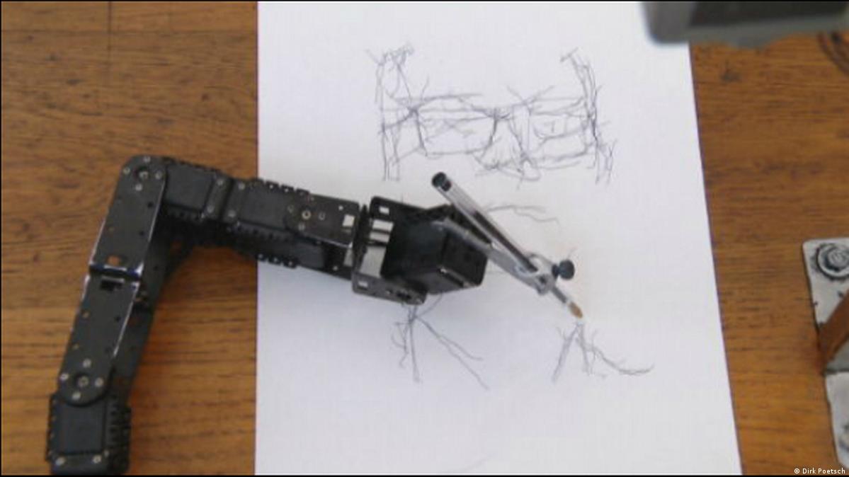 Robot art: machines that paint portraits – DW – 01/26/2017