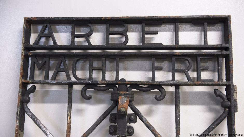 Stolen 'Arbeit macht frei' gate returns to Dachau
