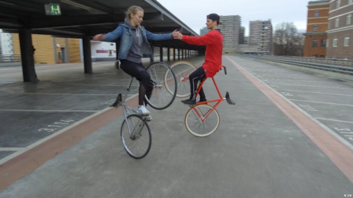 Akrobatik auf dem Fahrrad