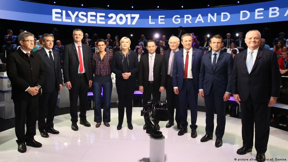 French presidential candidates hold second debate – DW – 04/04/2017