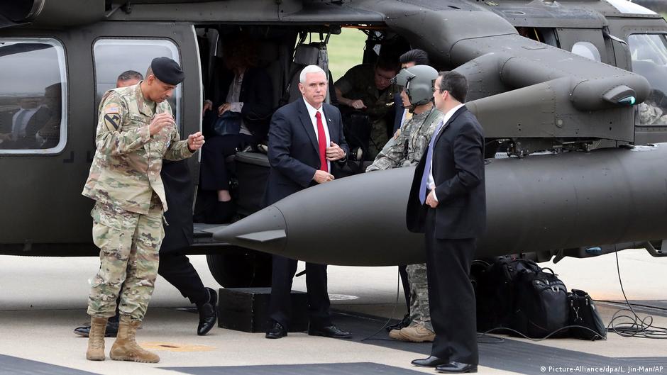 Pence visits DMZ border with North Korea