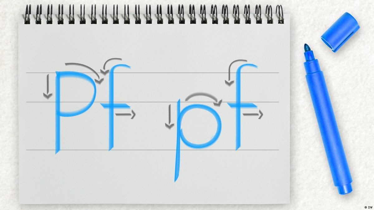 Which letters belong here? | Pf pf | DW Learn German