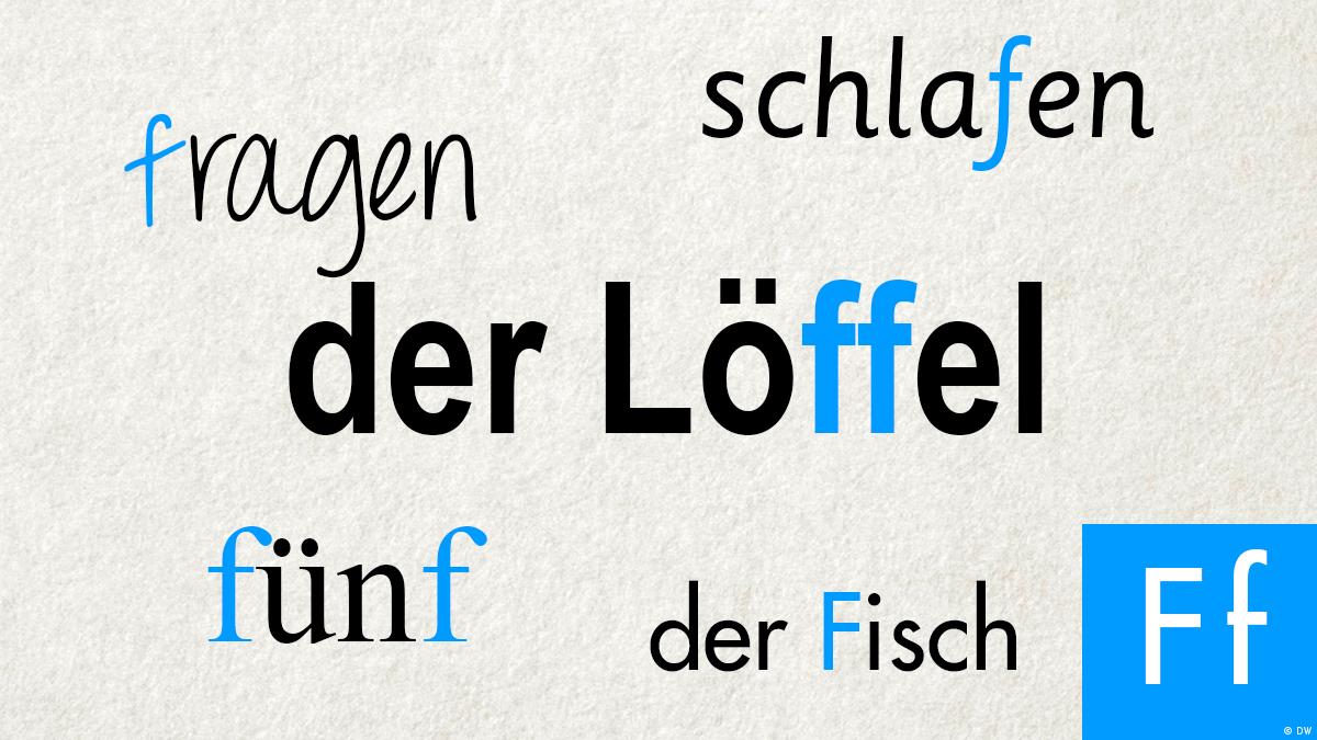 Which picture matches the word? | F f | DW Learn German