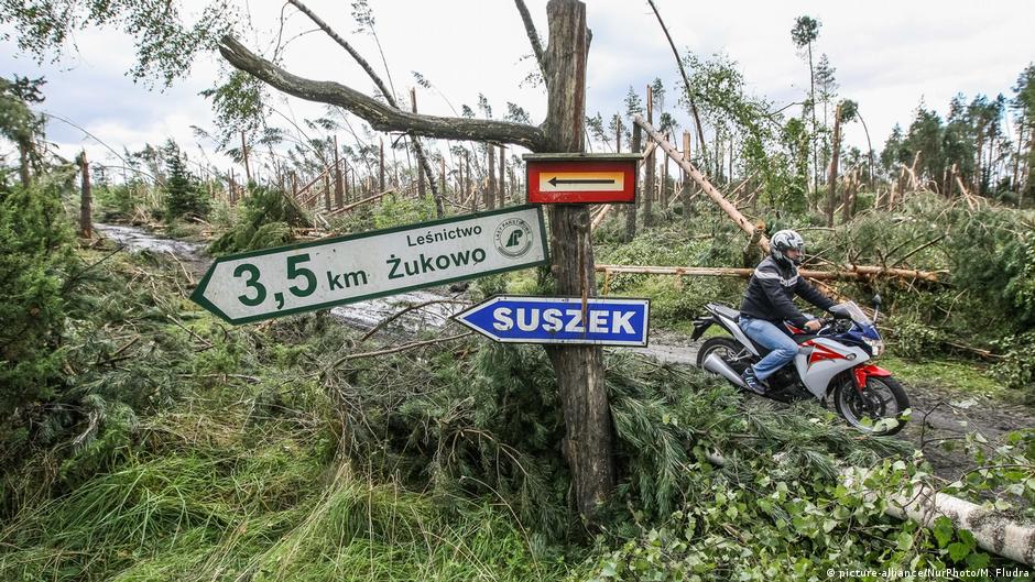 Poland: Five killed by violent storms – DW – 08/12/2017