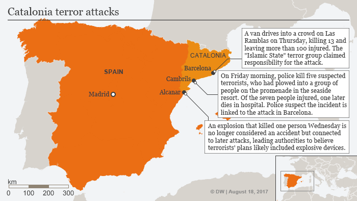 Second Barcelona terror attack suspect released | News | DW | 24.08.2017