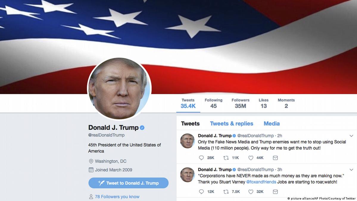 'Don't retweet Trump and don't use his language' – DW – 01/21/2018