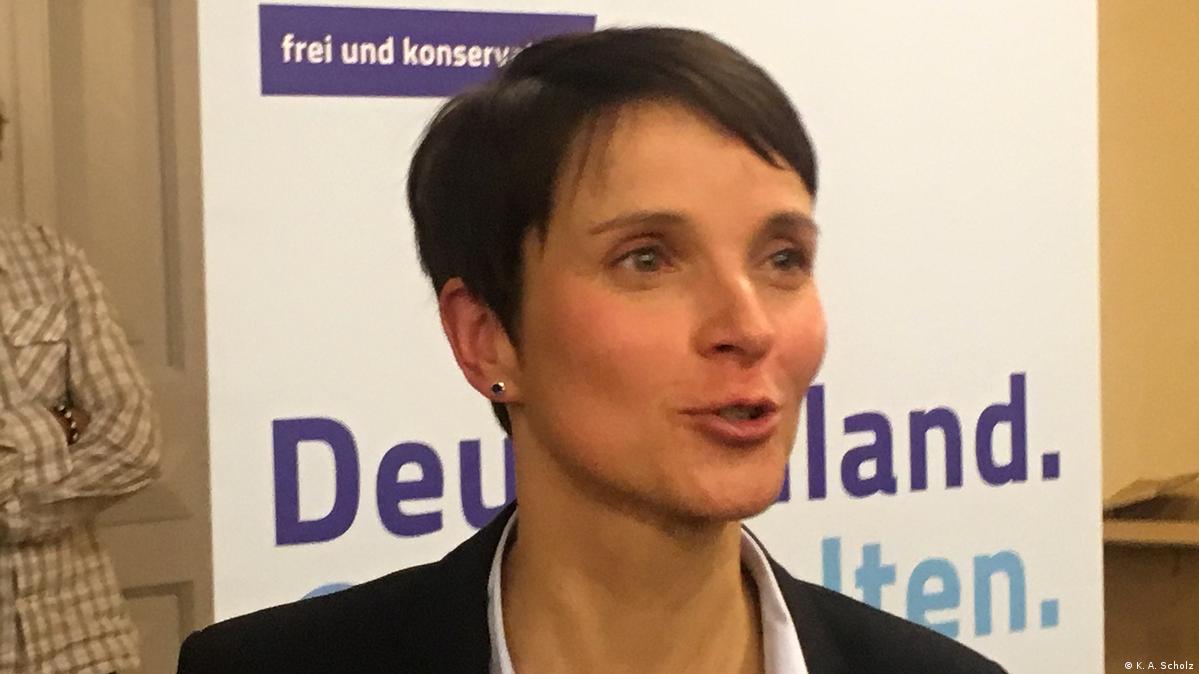 Frauke Petry's comeback tour – DW – 11/29/2017
