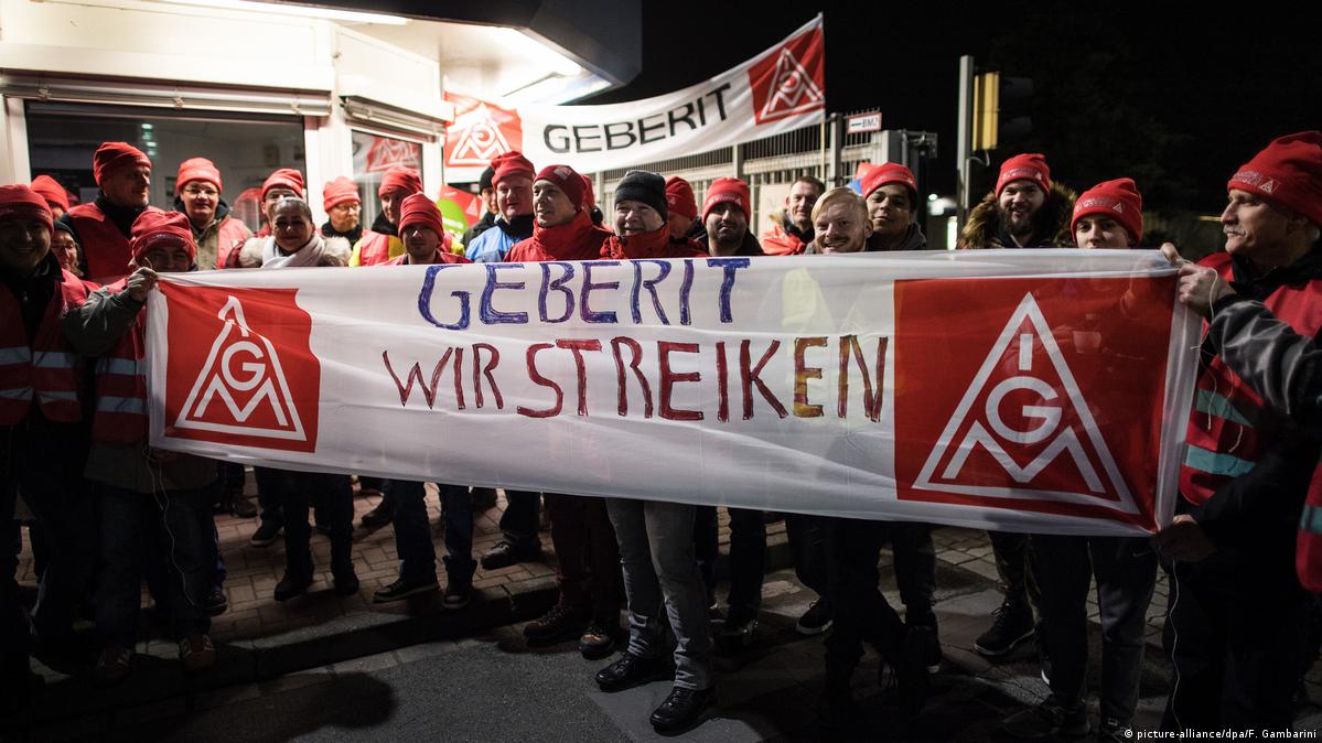 German metalworkers extend strike action – DW – 01/31/2018