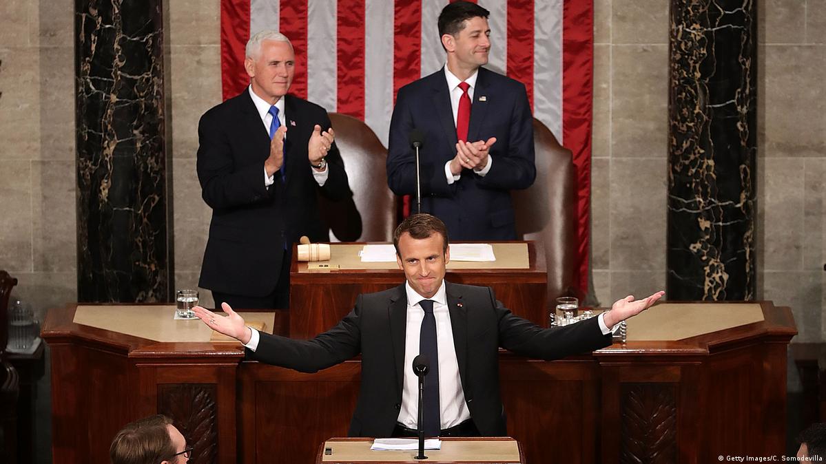 French President Emmanuel Macron rocks Congress – DW – 04/25/2018