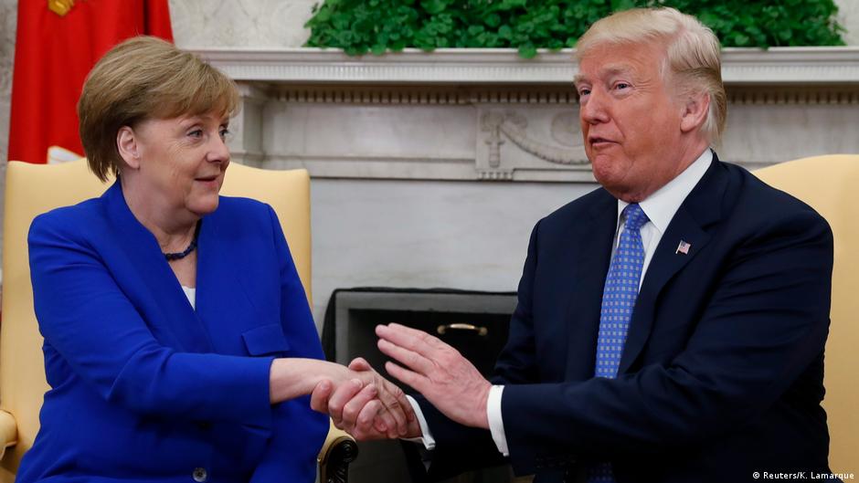 Angela Merkel e Donald Trump enfatizam a união entre as diferenças