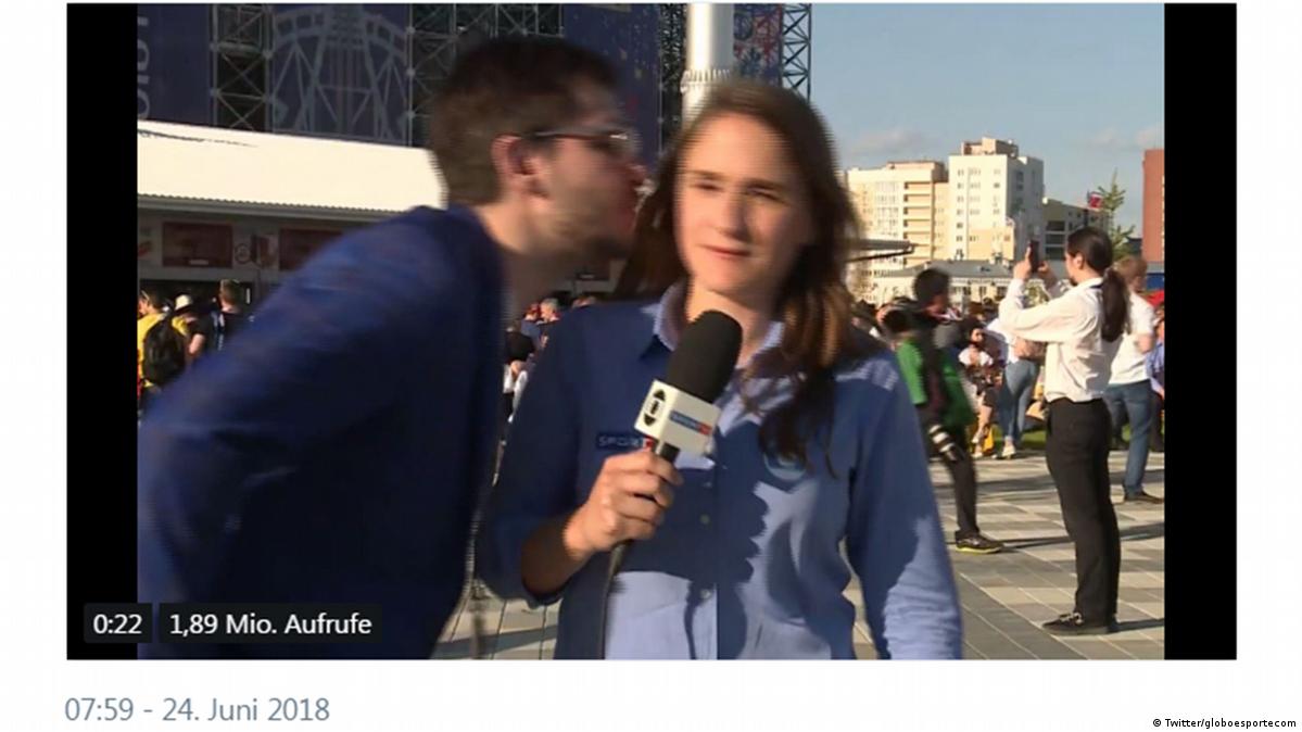 Brazilian World Cup reporter dodges kiss and demands respect – DW – 06 ...