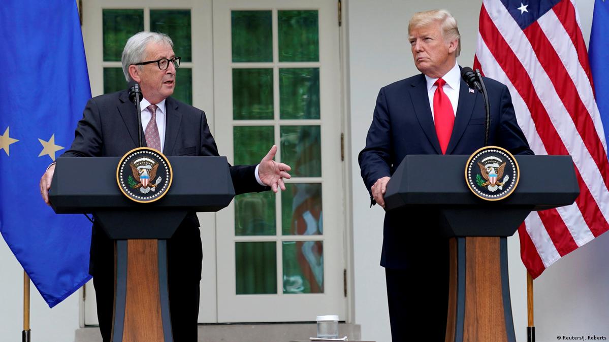 Donald Trump and Jean-Claude Juncker agree on tariffs U-turn – DW – 07 ...