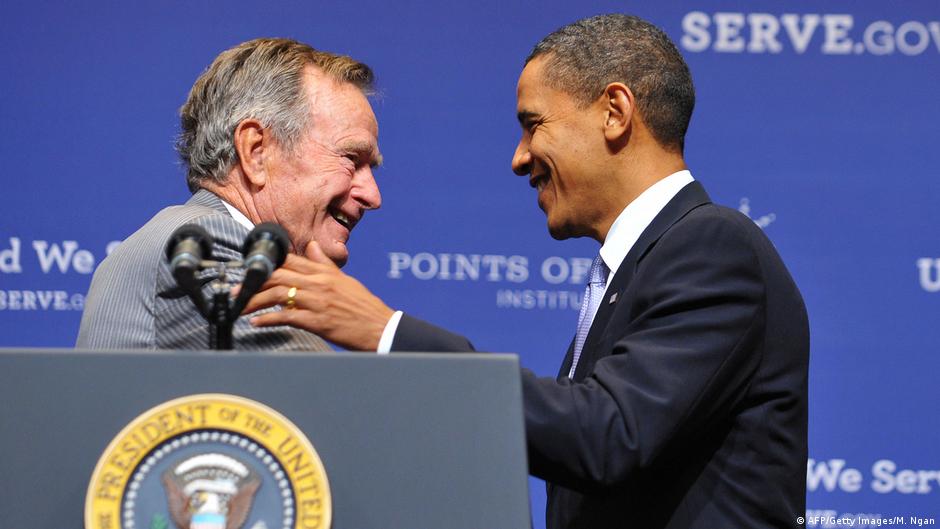 Bush Sr. leadership style 'opposite' of Trump
