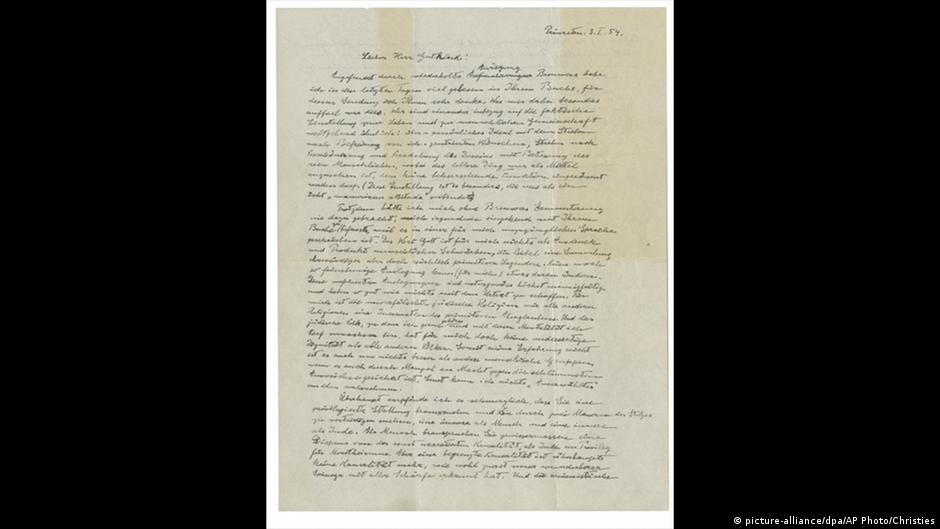 Einstein's 'God' letter sells at auction – DW – 12/04/2018